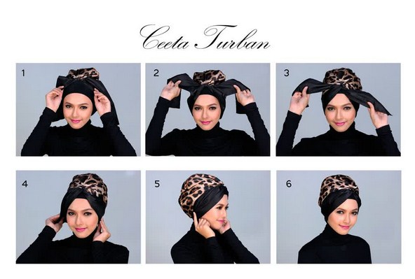Tutorial Hijab Modern Turban untuk Kebaya - Explore IT