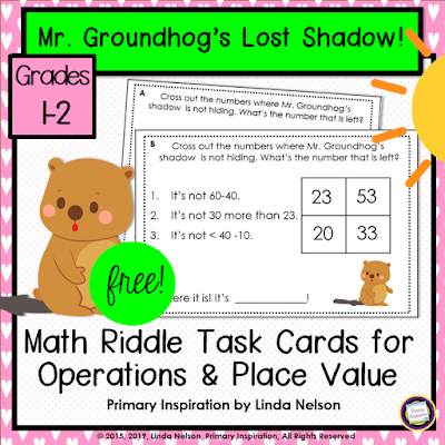 Primary Inspiration: Groundhog Day Math Freebie!