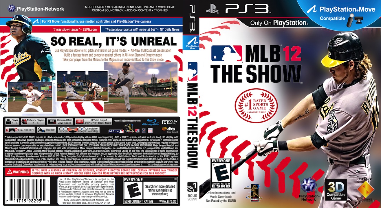 Custom MLB 12 The Show covers: A's full cover