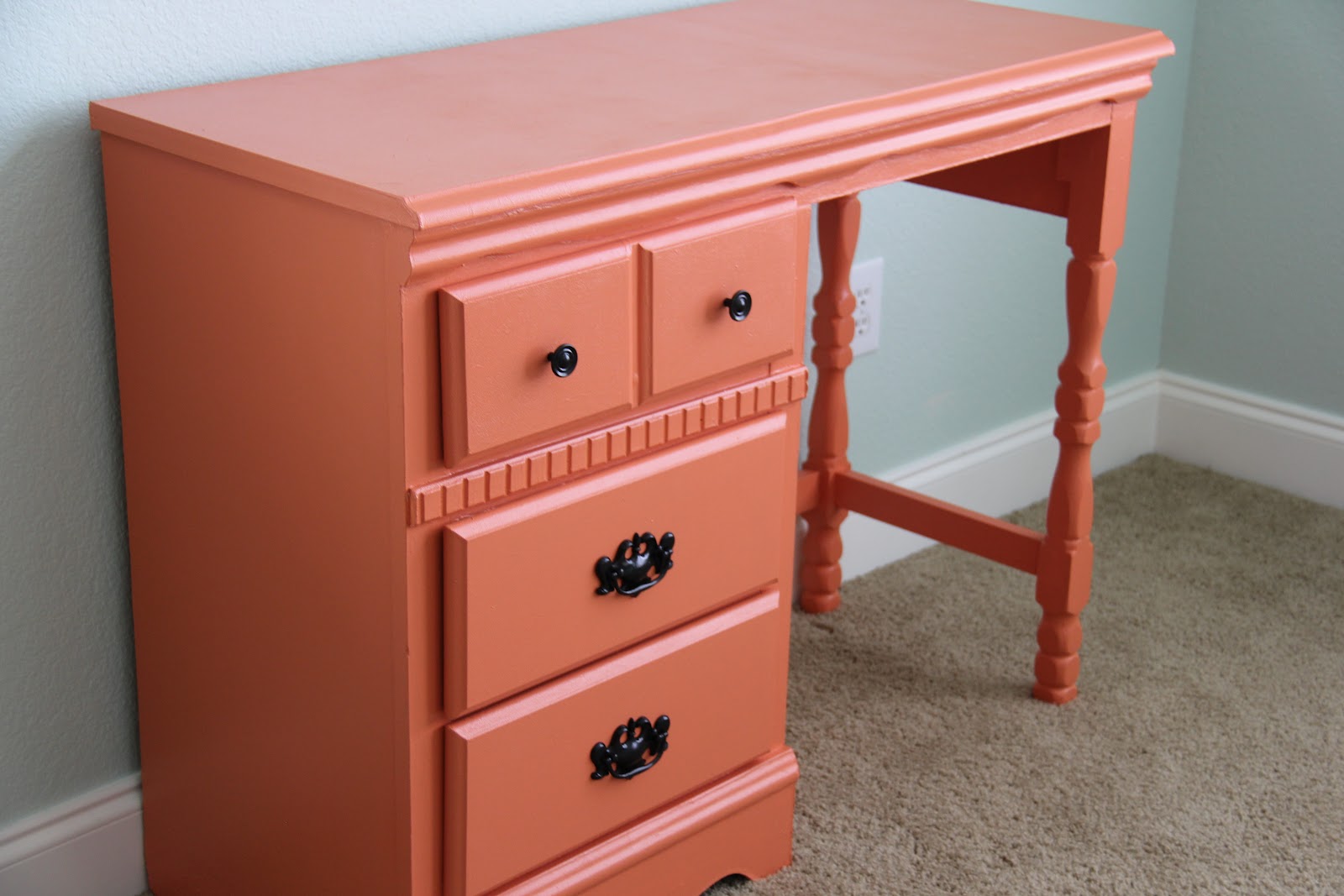 Desk Makeover Inspiration - Color Me Thrifty