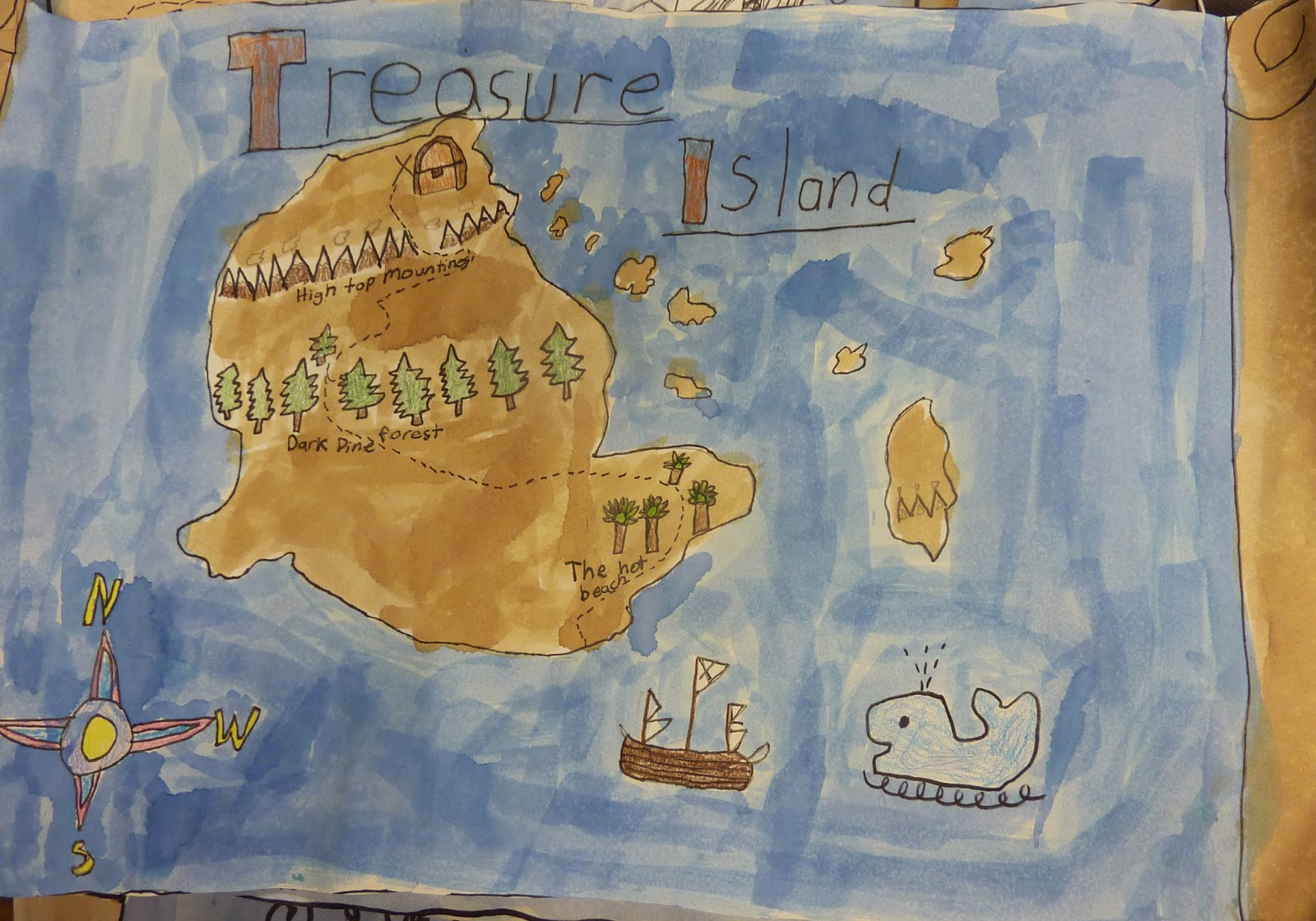 P. C. K. Art Room : Treasure Island Maps- 4th grade