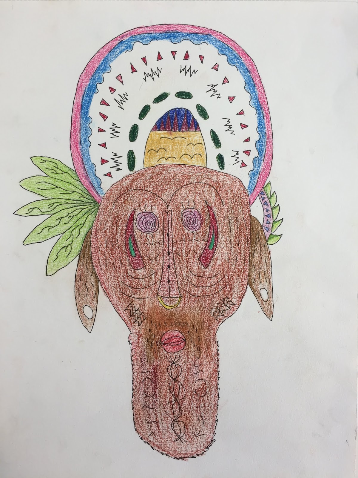 TREBALLS ARTÍSTICS: CUBIST AFRICAN MASK