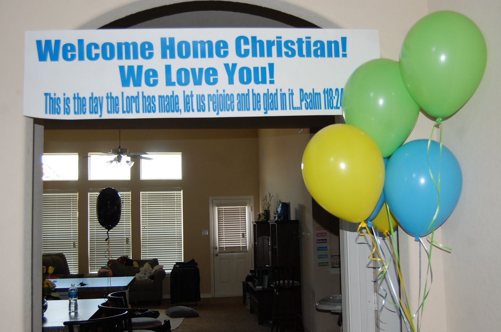 Pray for Christian Daniel: Guess Who is Coming HOME!!!!!!