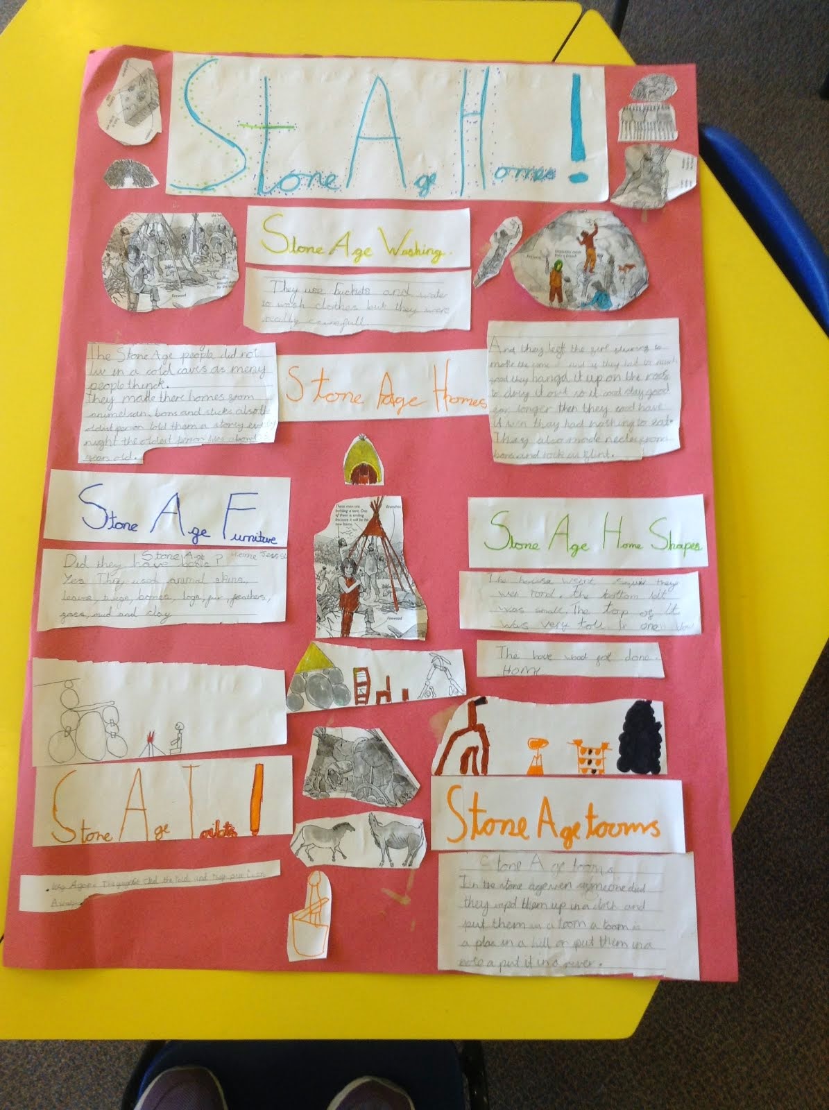 SPS Year 3: Fantastic posters about the Stone Age.