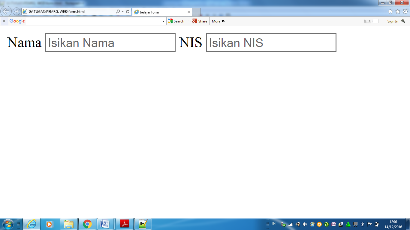Software Engineering: Soal Pemrograman Web tentang Form