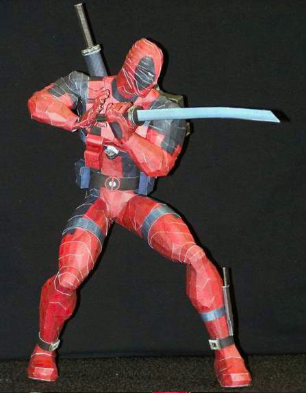 Deadpool Paper Model | Paperized Crafts