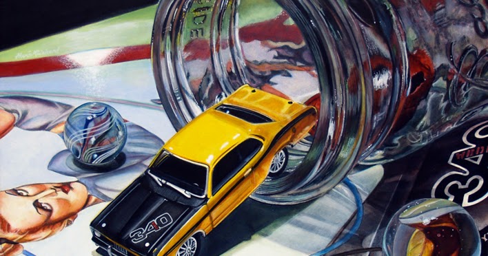 ACRYLIC and LIGHT: A Car on The Cars