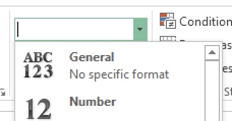 Microsoft Excel Education Online: Work with Number section in Excel