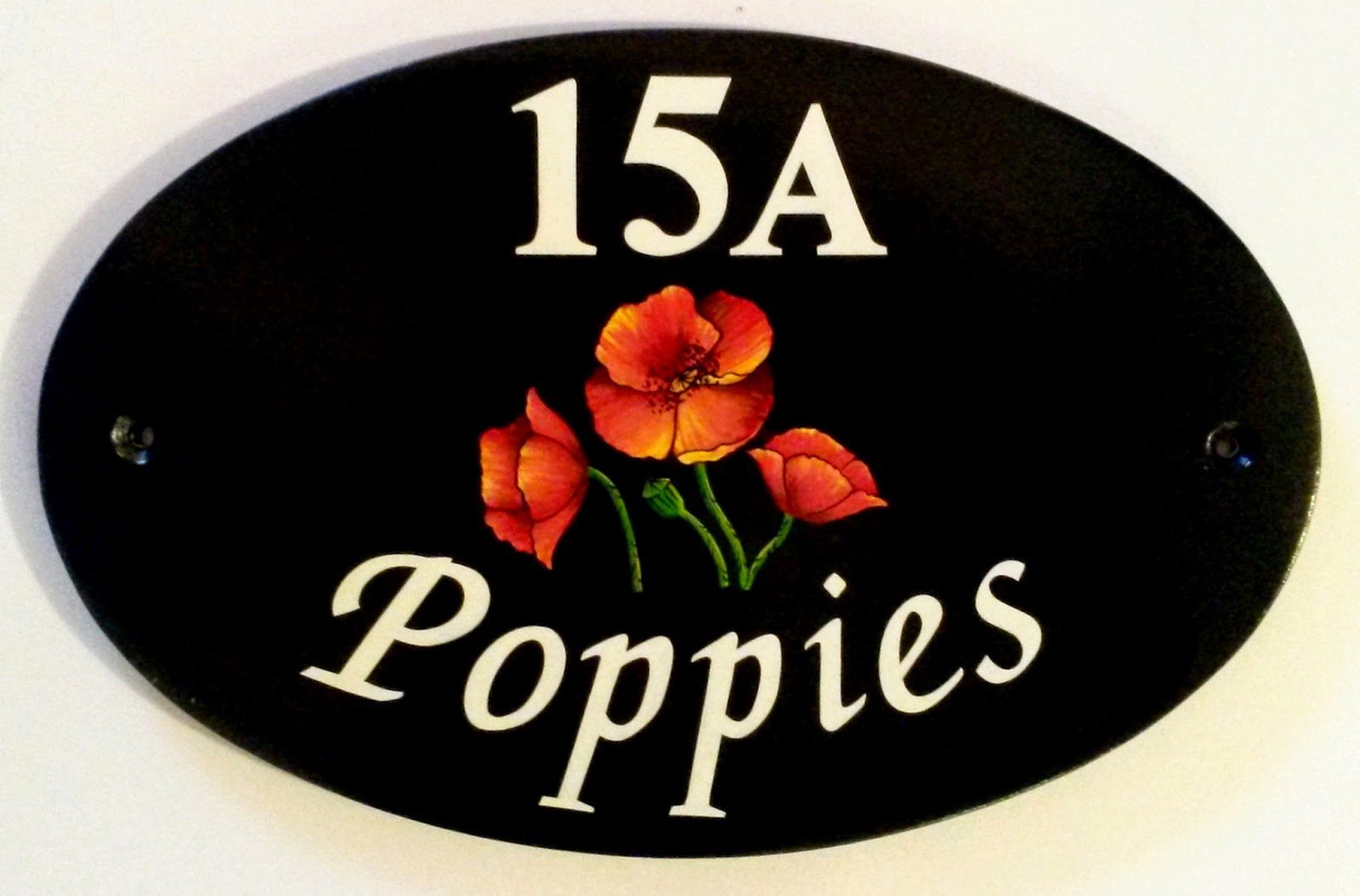 Hand Painted House Signs by Ceramic Art: House Signs, Door Numbers ...