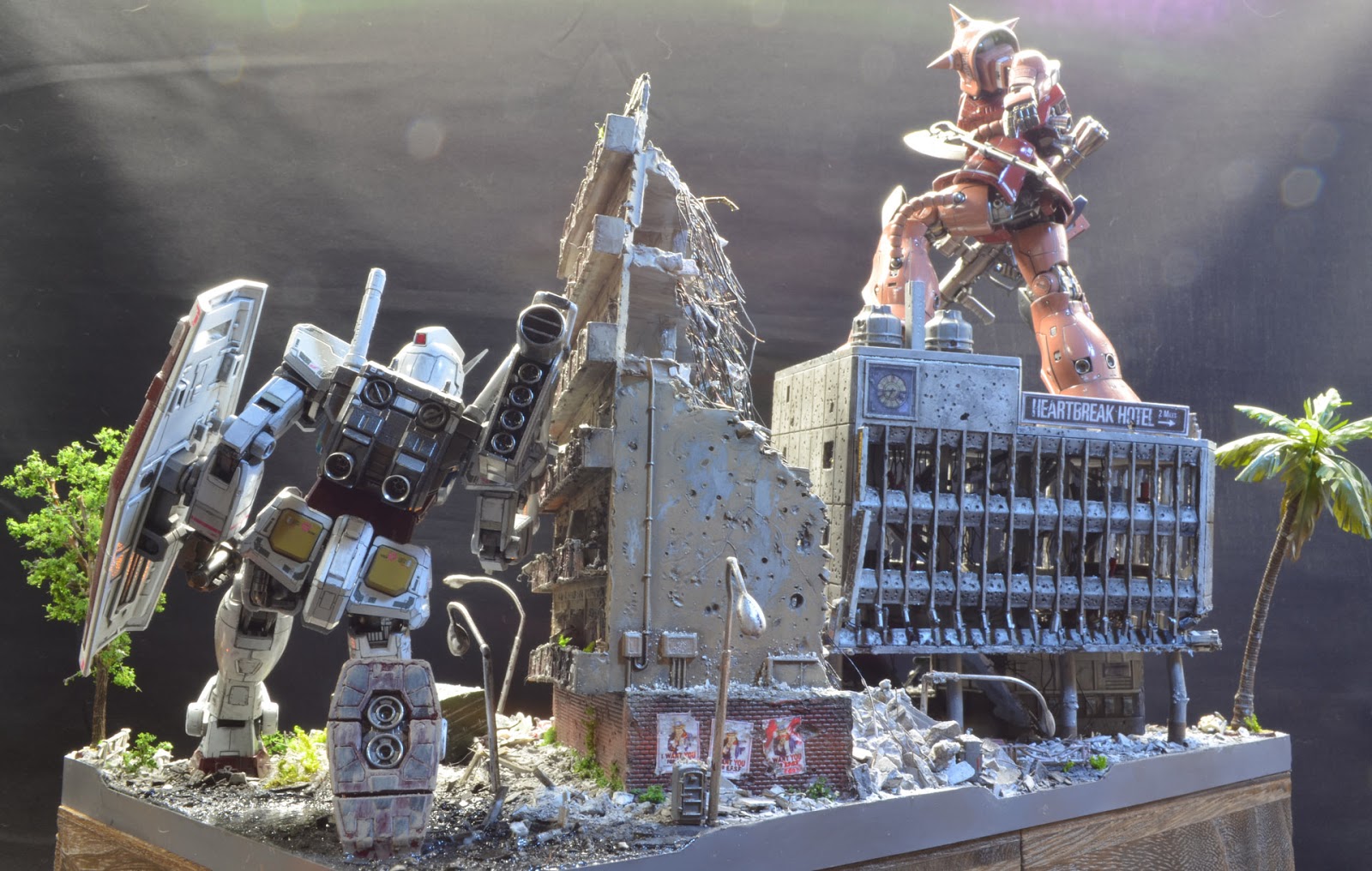 RG 1/144 Gundam VS Char's Zaku II Diorama - Gundam Kits Collection News ...