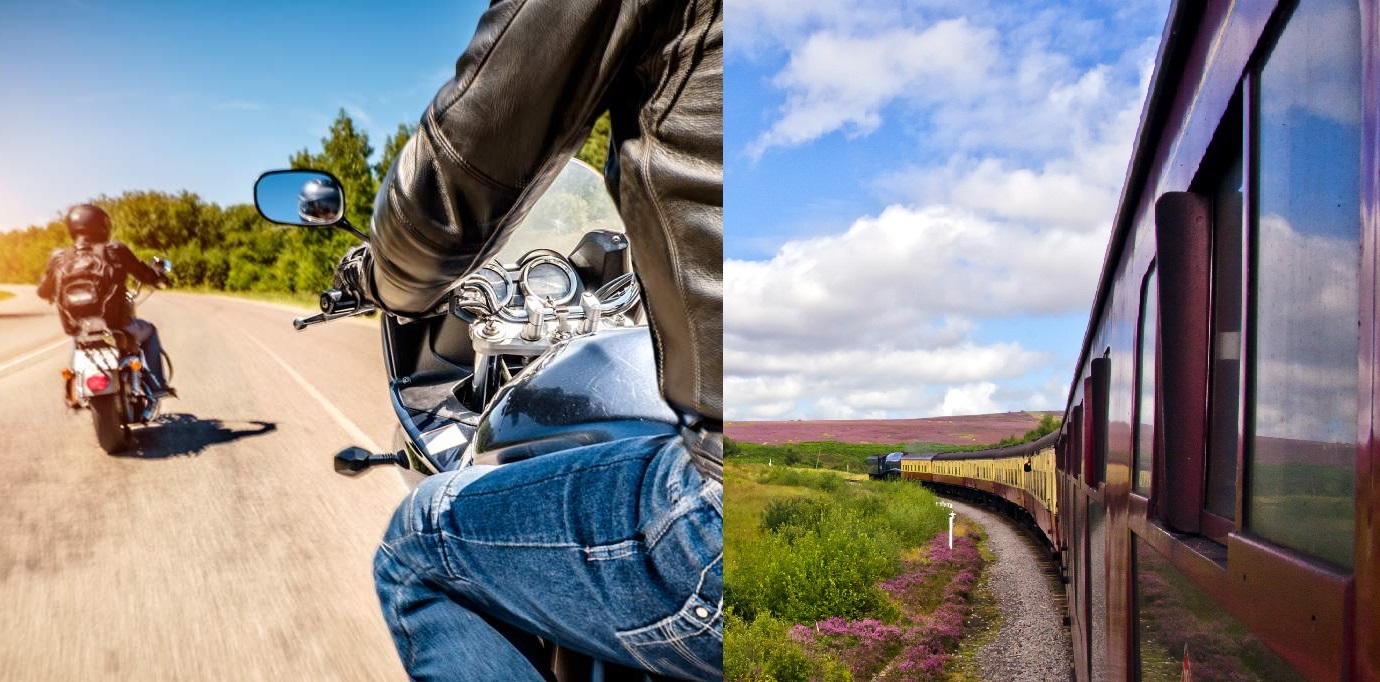 Why do we feel we are travelling fast while riding a motorbike at 40 km ...