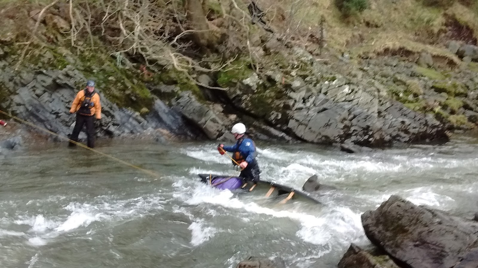 Canoes, Mountains & Caves: Pinned Canoe ... Interesting Day