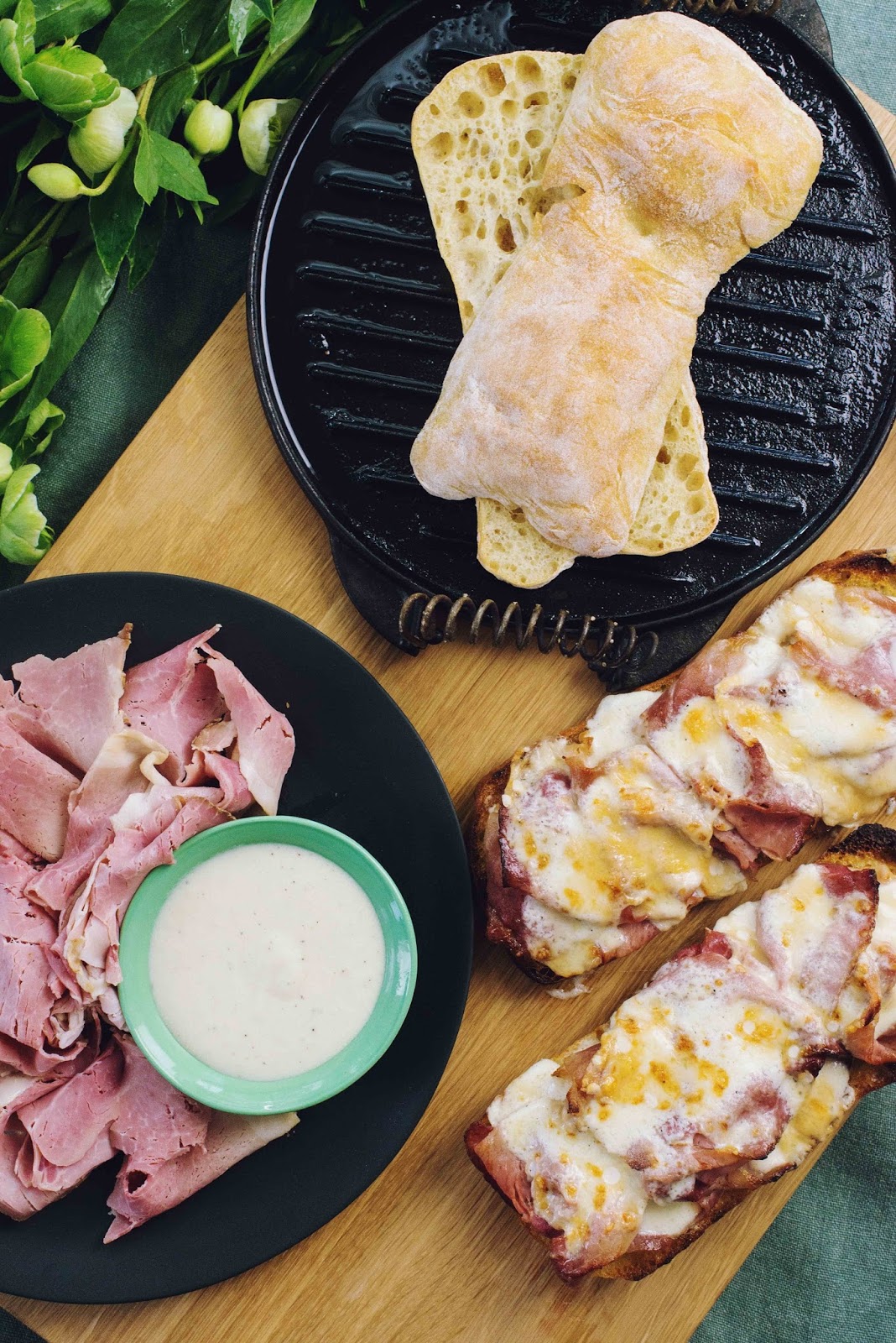 New York Style Open Grilled Sandwich Recipe - Claire Justine