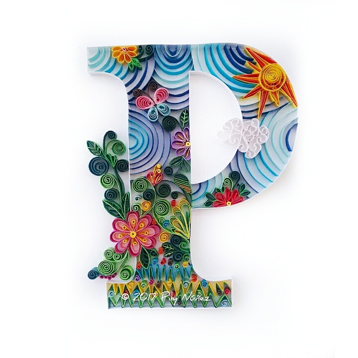 Letras en Filigrana de Papel - Quilling / Quilling Typography (By Pily ...