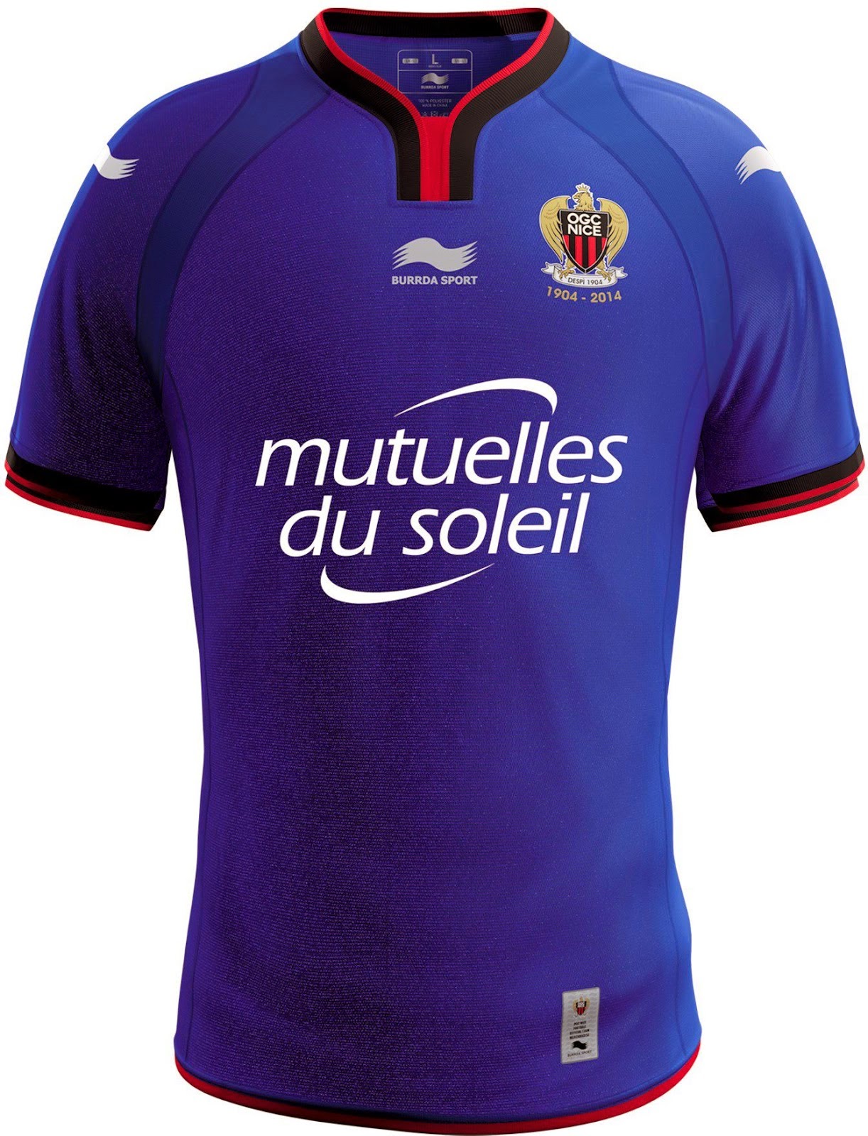 Football Kits FC: OGC Nice 2014/15 Centenary Burrda Kits
