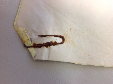 Rusty Metal Paper Clip