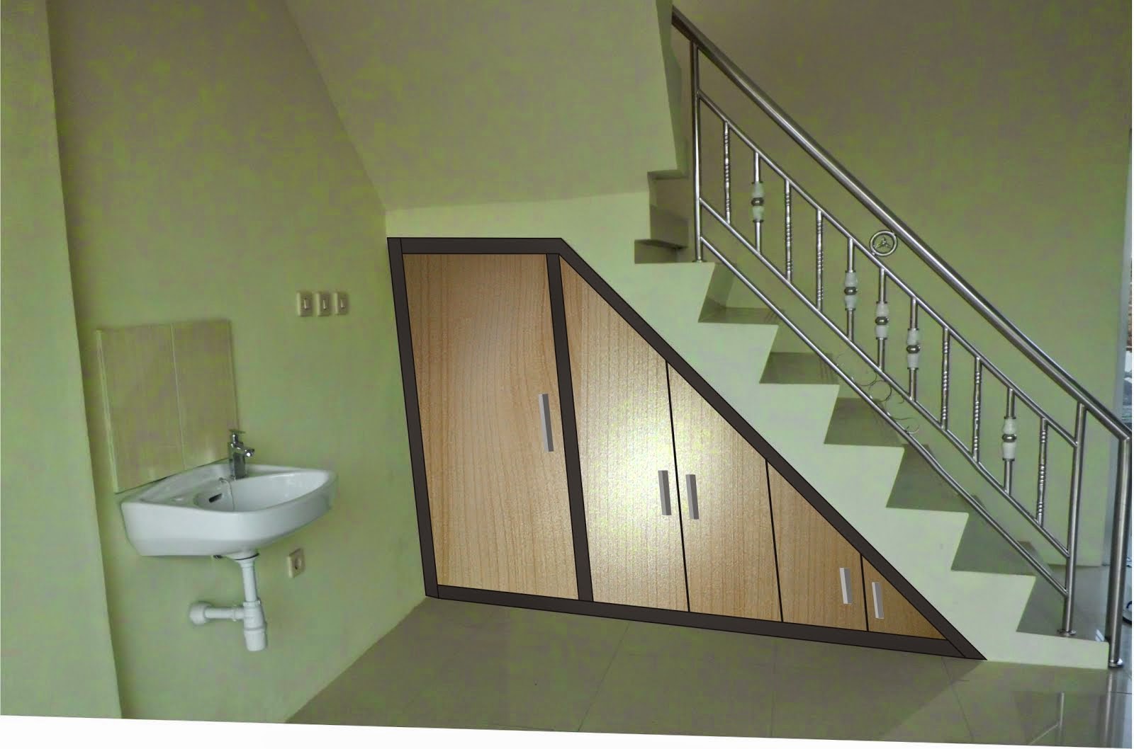 25+ Inspirasi Model Rak Tv Bawah Tangga