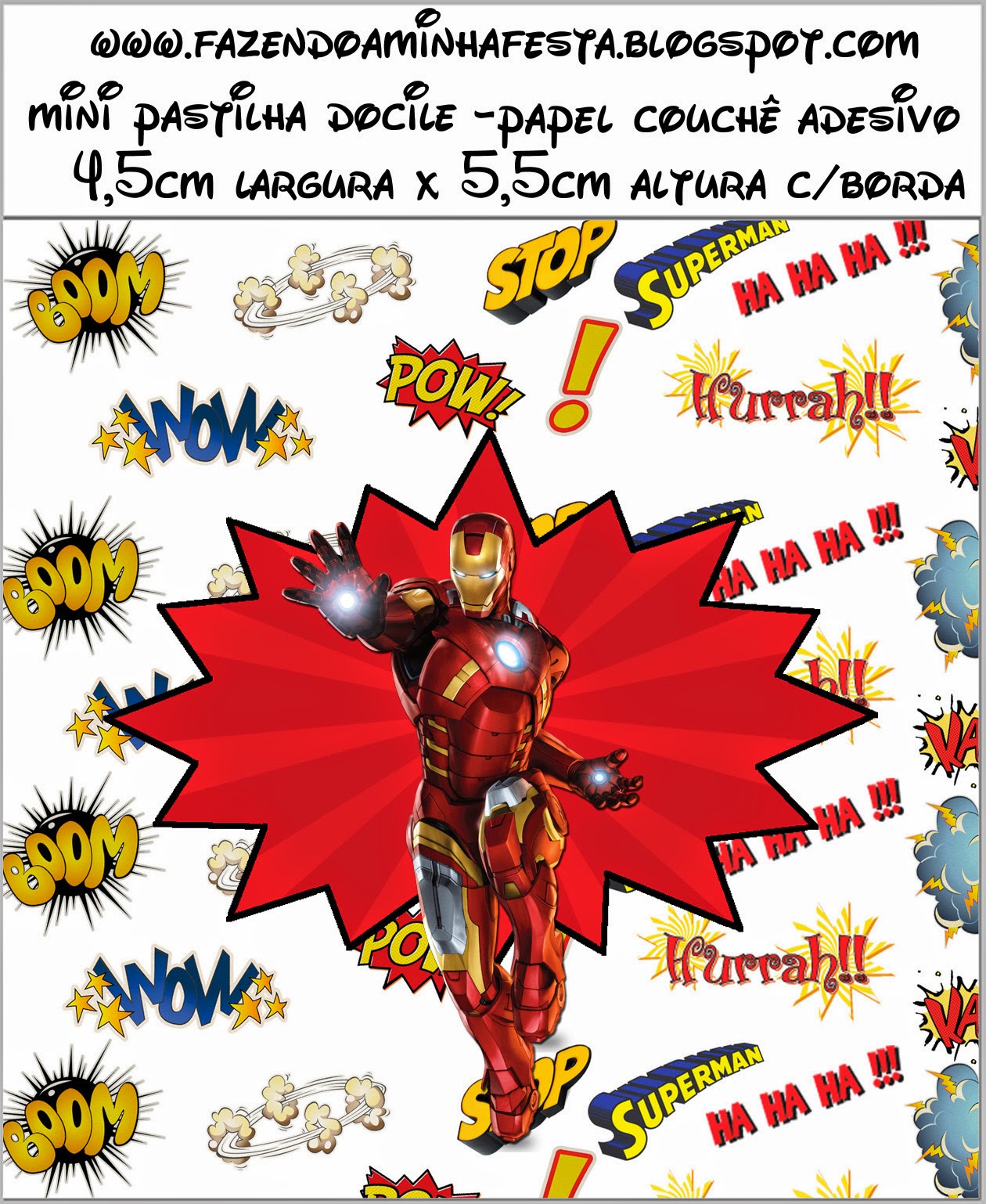 Iron Man: Free Printable Candy Bar Labels. - Oh My Fiesta! for Geeks