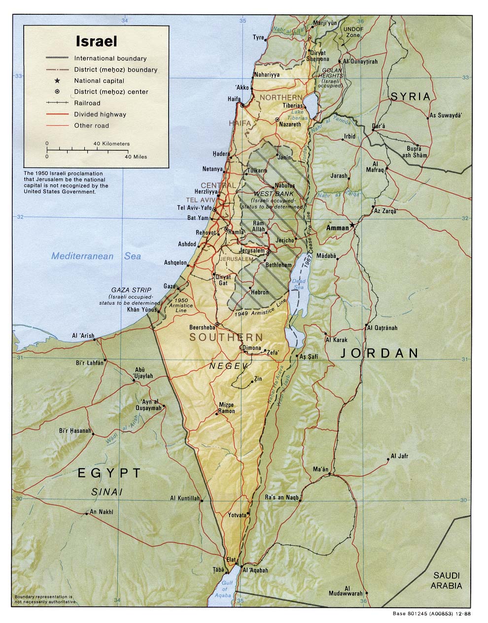 ISRAEL - MAPAS GEOGRÁFICOS DE ISRAEL - Mundo Hispánico™