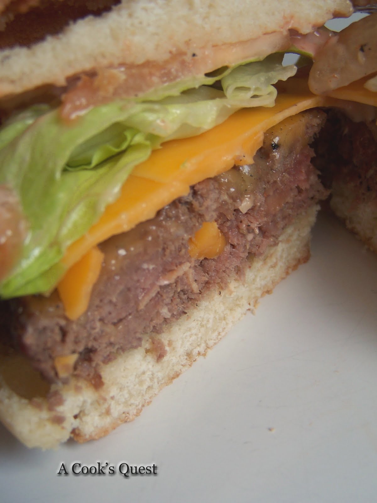 A Cook's Quest: Bacon and Cheese Burgers