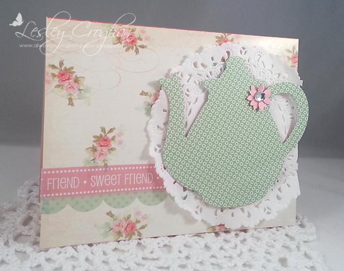 SRM Stickers: Spring Card & Tea Box by Lesley