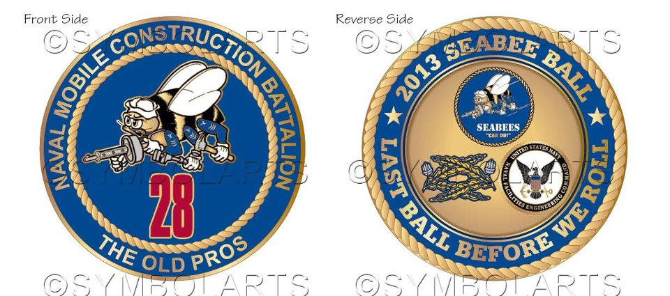 2013 NMCB 28 Seabee Ball: NMCB 28's 2013 Seabee Ball Commemorative Coin
