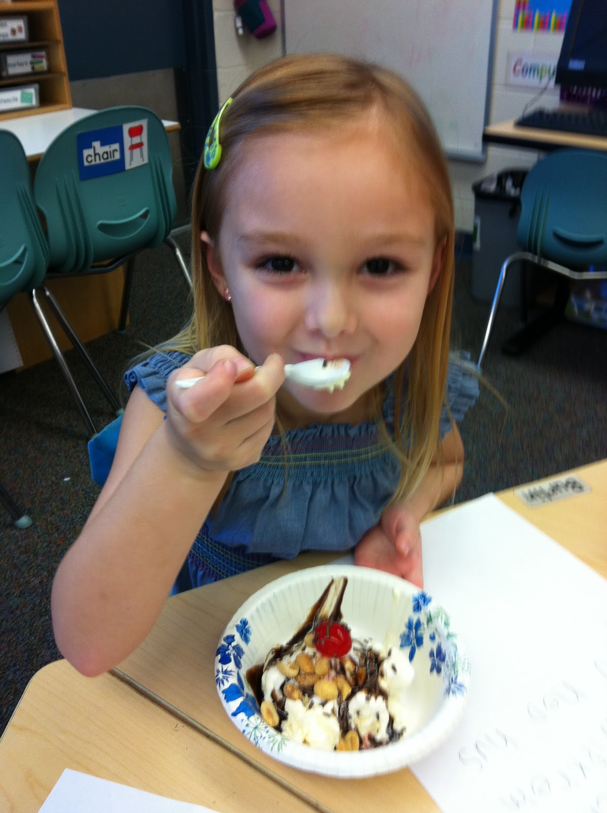 Mrs. Doiron's Kindergarten Class: Functional Writing: Ice cream sundaes