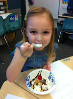 Mrs. Doiron's Kindergarten Class: Functional Writing: Ice cream sundaes