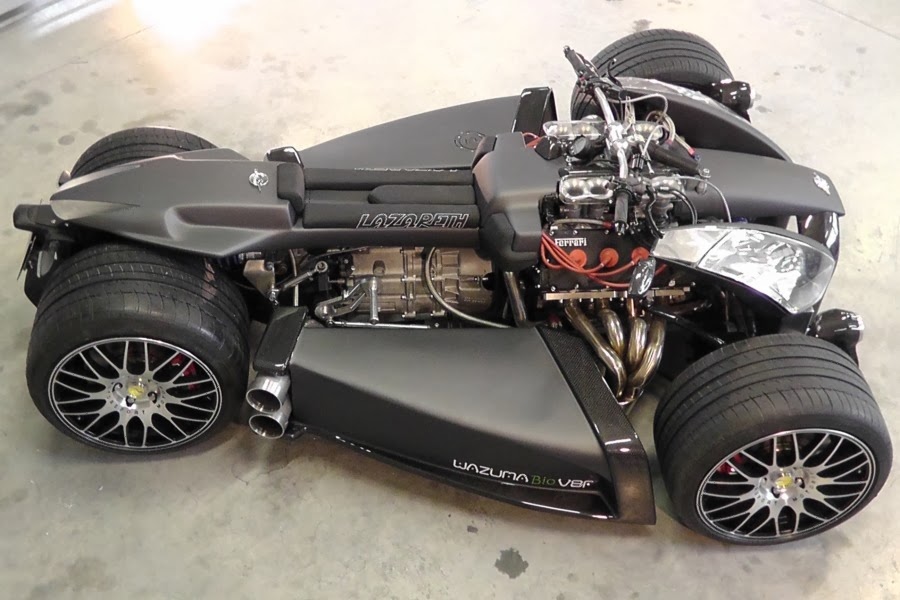 Wazuma, Four Wheel Motorcycle engined Ferrari | CarDuzz