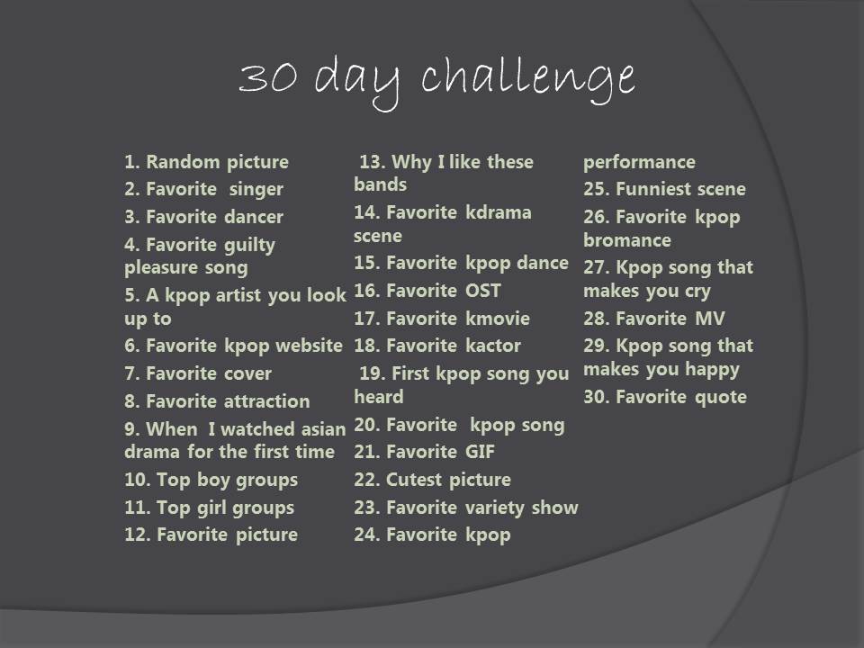 Teaser: 30 day challenge