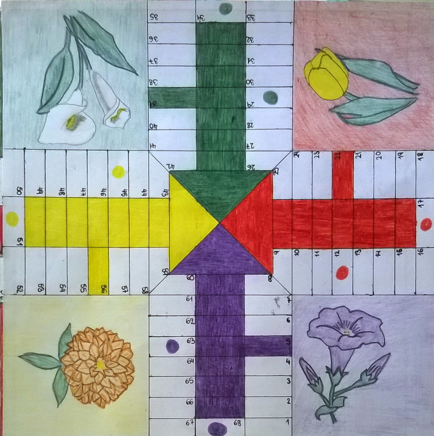 EL DOMINIO DEL DIBUJO: TB 18. Diseño de parchís. 2º de ESO.