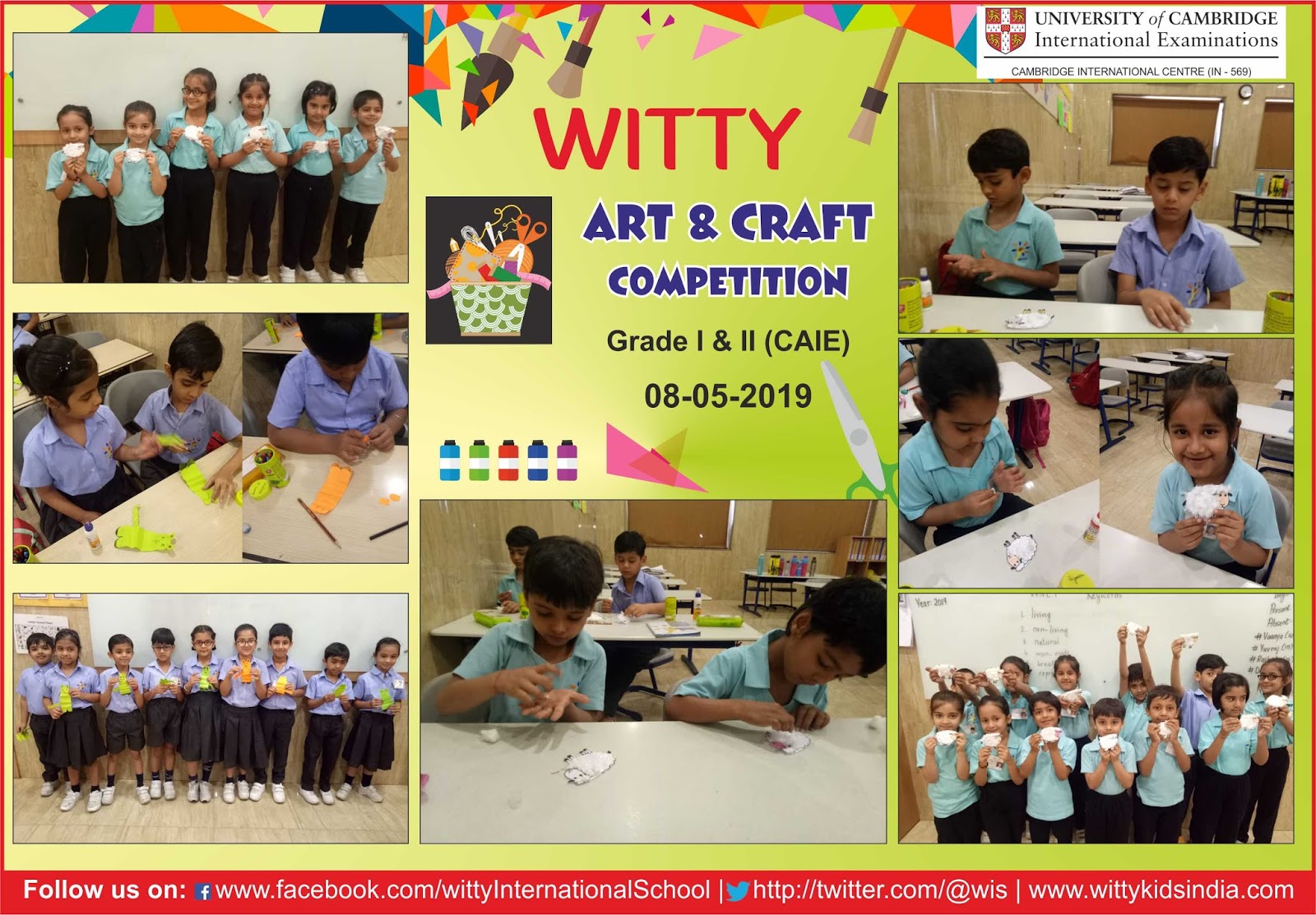 On the top of the World...: Art and Craft competition at WIS, Udaipur
