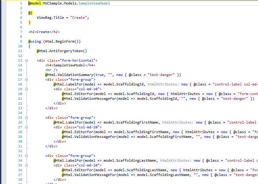 Living And Breathing The World Of Microsoft Using Aspnet Mvc Scaffolding With Viewmodels 7506
