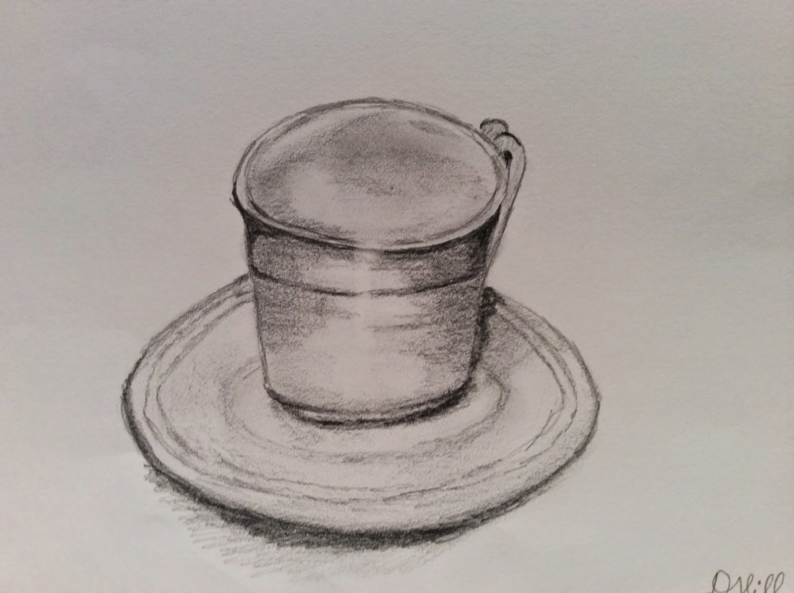 Variations on a Theme: Day 8: Pencil drawing of Cup