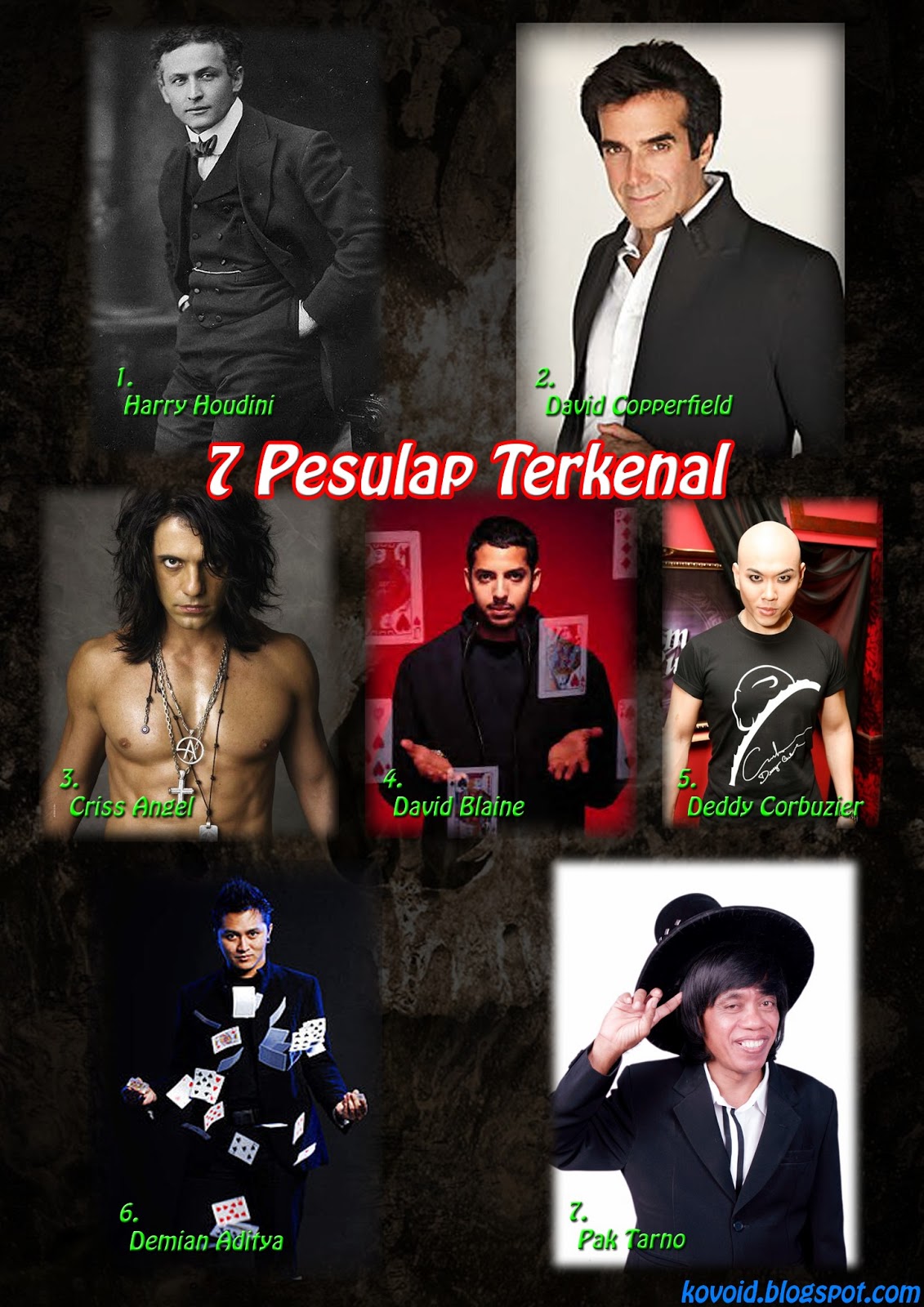 7 Pesulap Terkenal | Kovoid