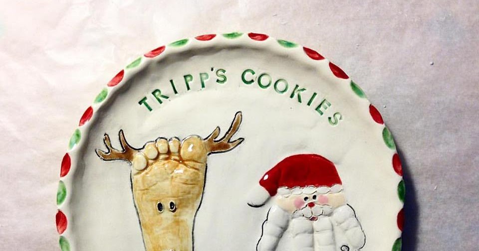 TheBabyHandprintCompany: Custom Child's Santa Cookie Plate - Santa ...