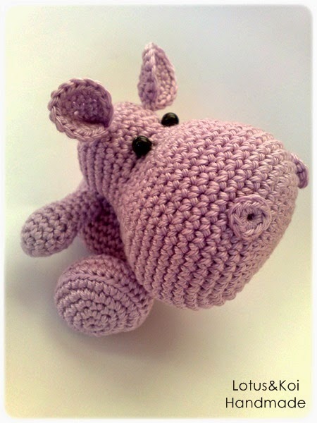 ..Ed ecco il mio primo Hippo Amigurumi.. Ippopotamo Amigurumi