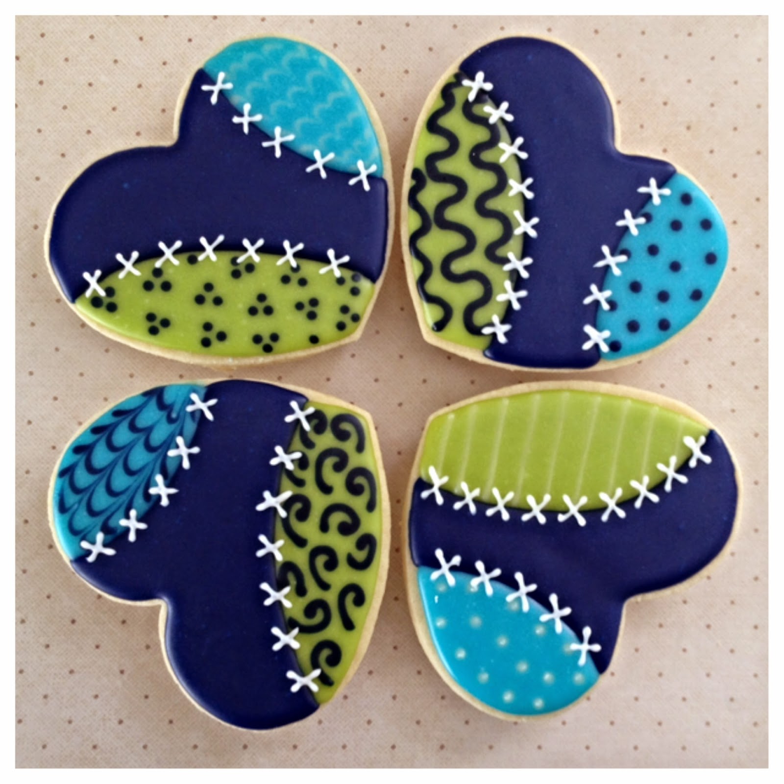 Doodlebug Cookies: Crazy Quilt Hearts