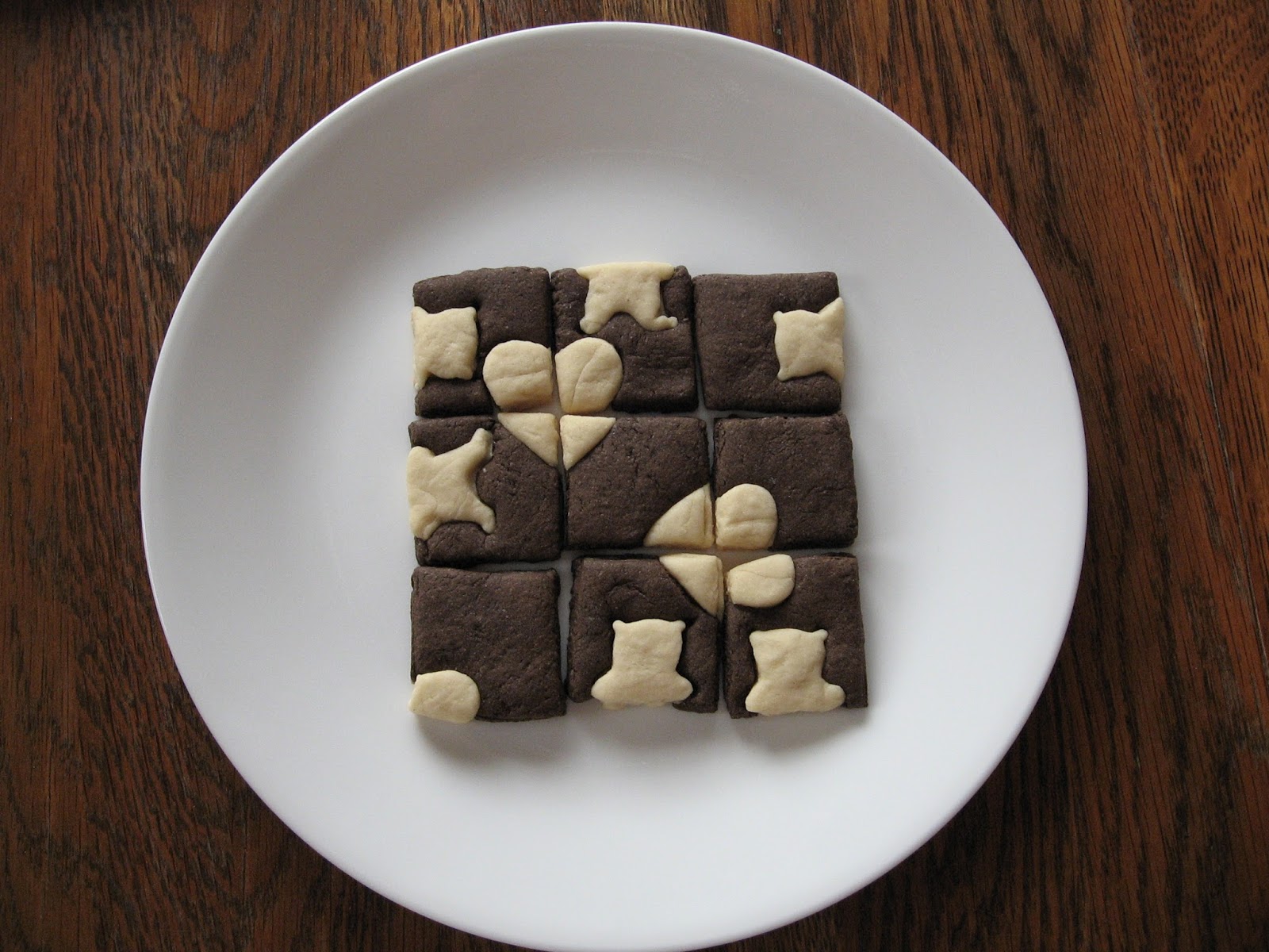 Almost Unschoolers: 9 Piece Square Puzzle Cookies