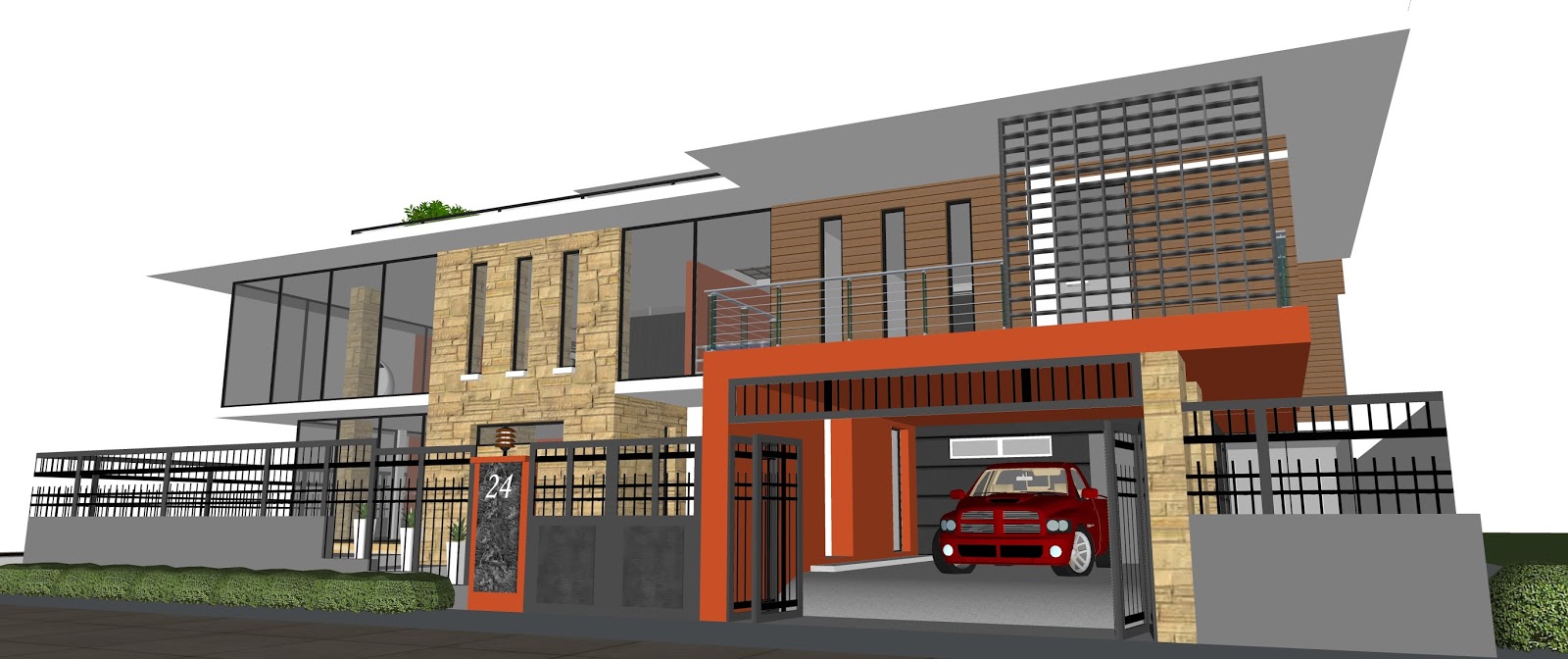 Modern House: Abstract Architectural Visualization (NPR) Tutorial