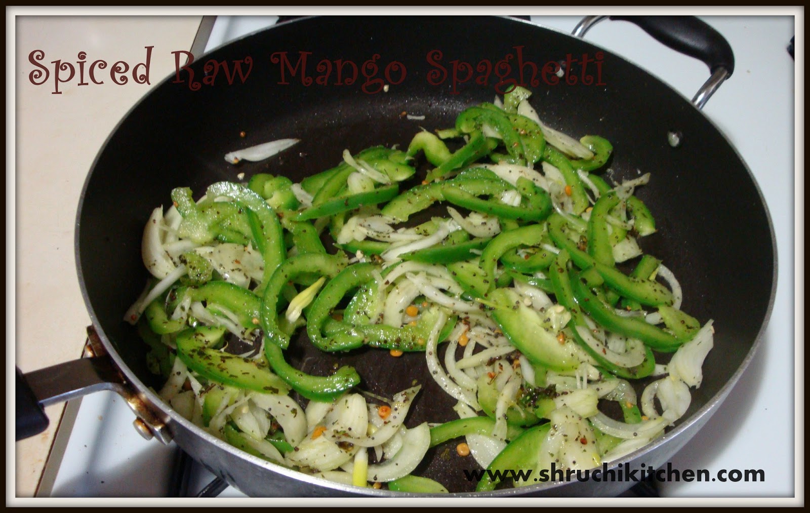 Shruchi Kitchen: Spiced Raw Mango Spaghetti