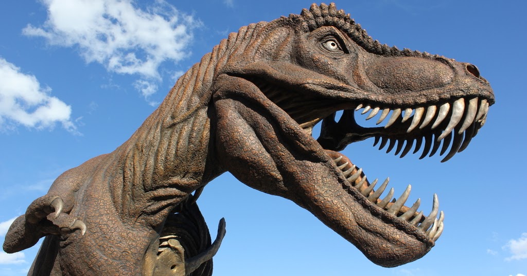 Chris Navarro Studio Blog: Life size T Rex head being welded together