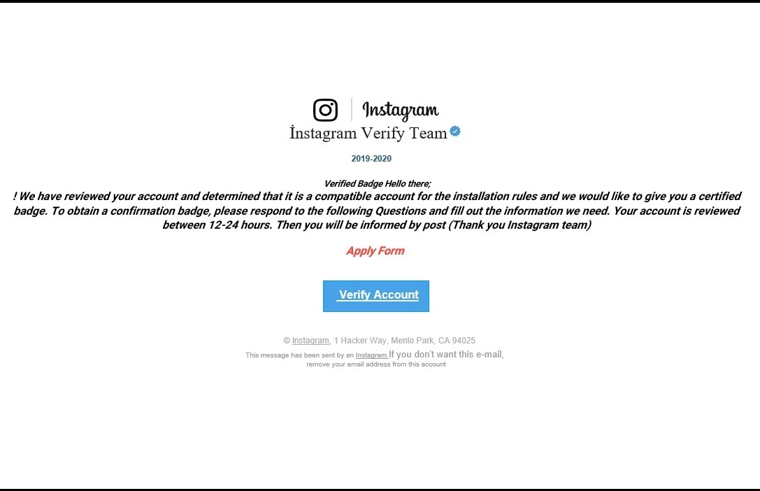 A Phishing Scam Is Targeting Instagram Users To Steal Email And ...