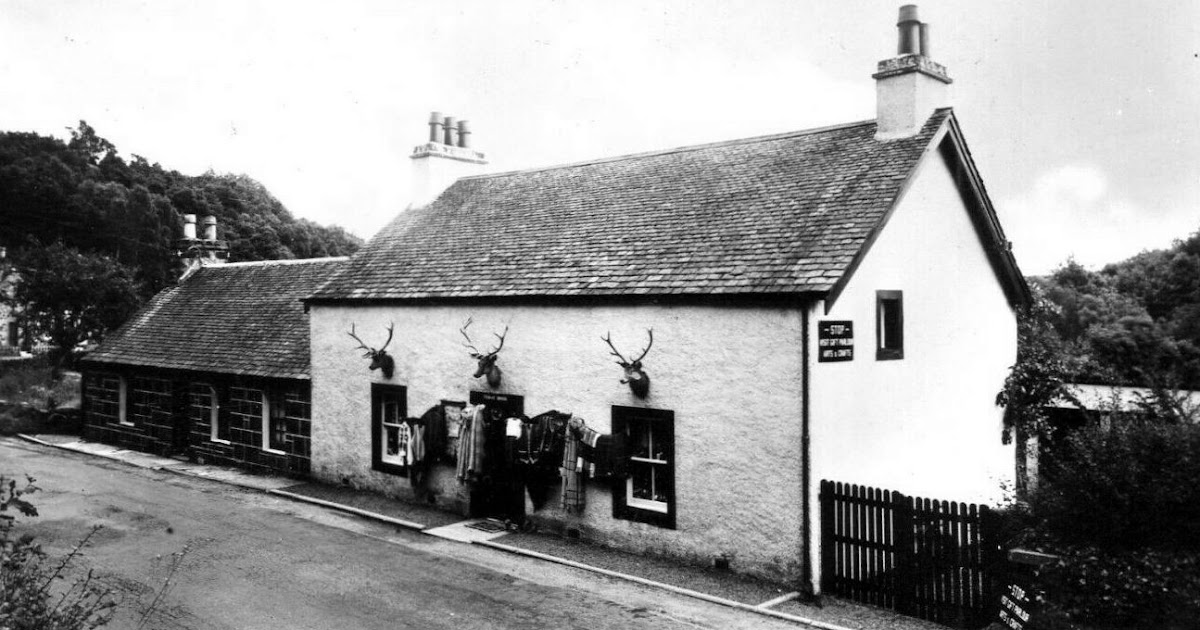 Tour Scotland: Old Photograph Gift Shop Comrie Perthshire Scotland