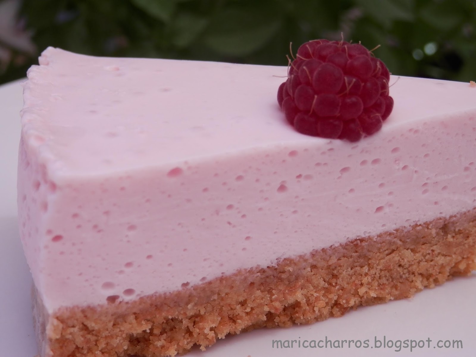 Tarta de frambuesa fácil | Maricacharros