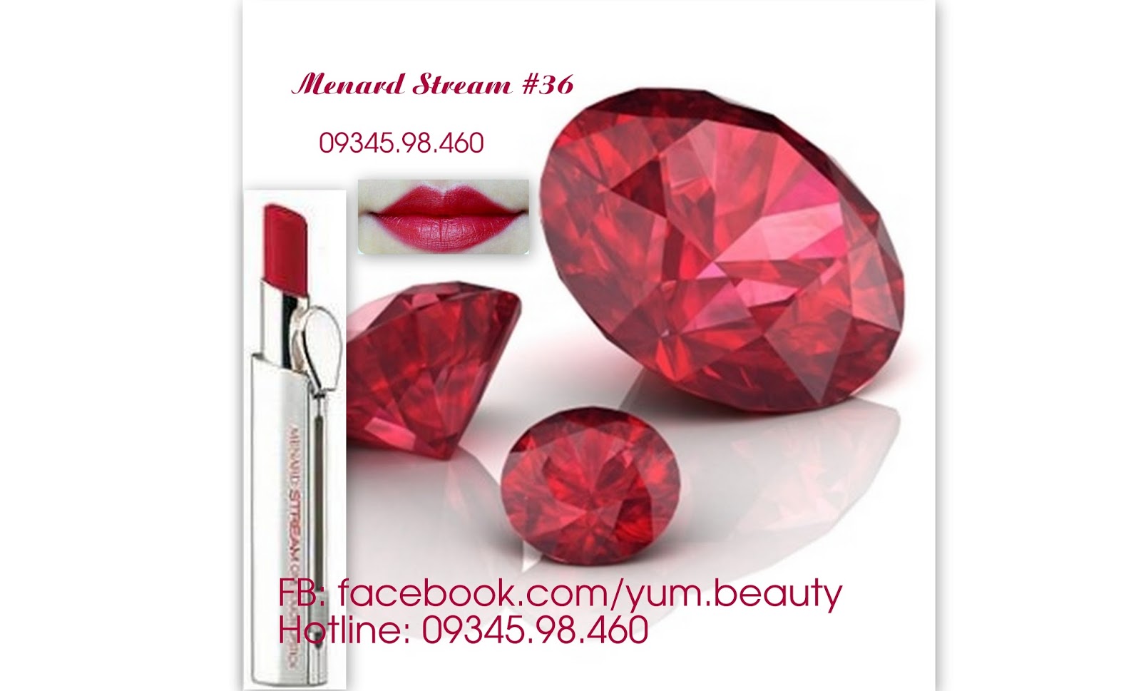 MENARD STREAM ONE TOUCH LIPSTICK #36 | Son Menard Stream One Touch