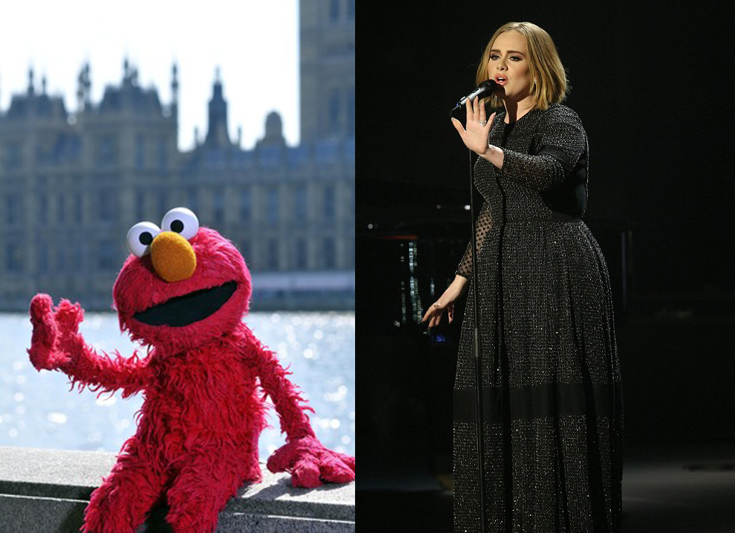 Elmo is super desperate to meet Adele and he's telling anyone who'll listen