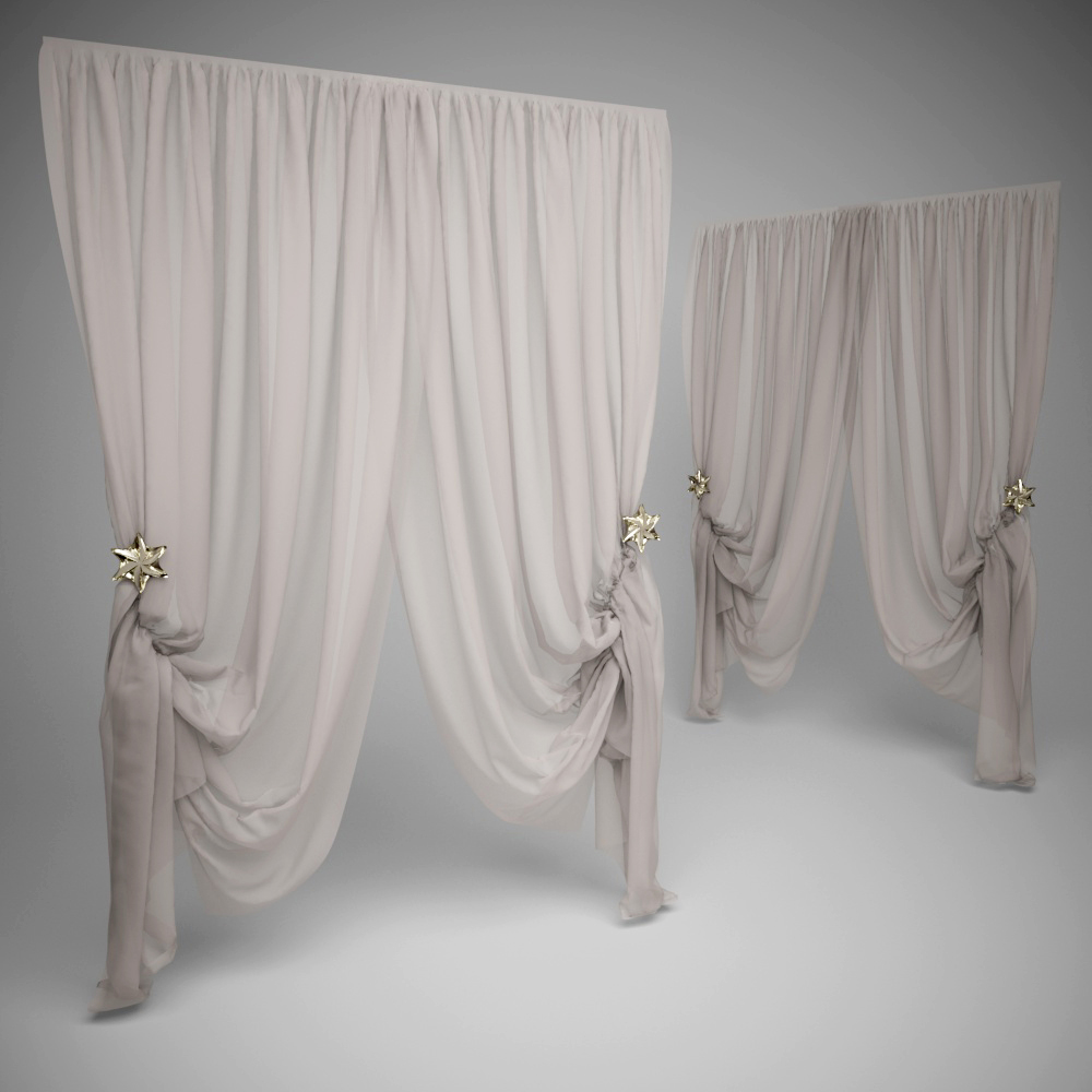 Tổng hợp 5GB thư viện 3d Rèm các loại curtain free download