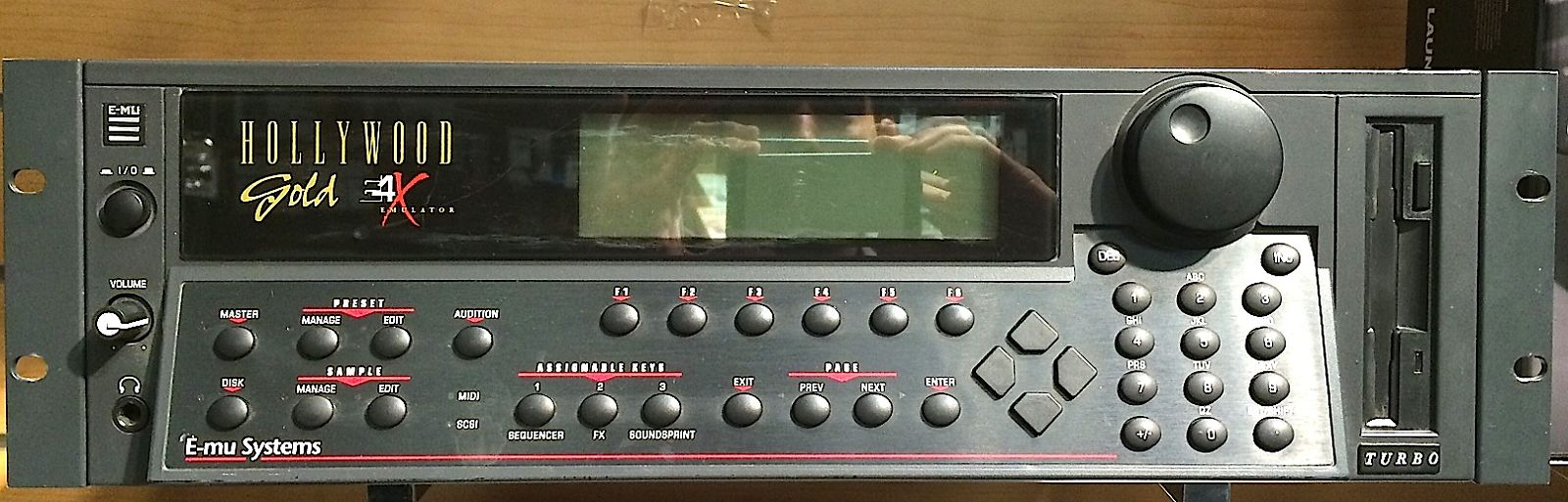 MATRIXSYNTH: EMU E4X Turbo Hollywood Gold SN 049840054