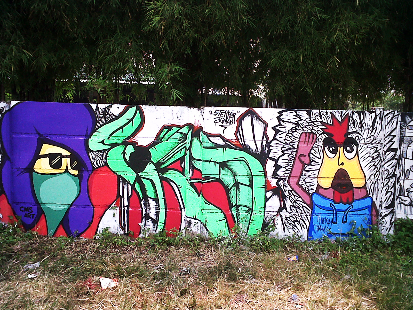 comic street art: "FIRSTART"